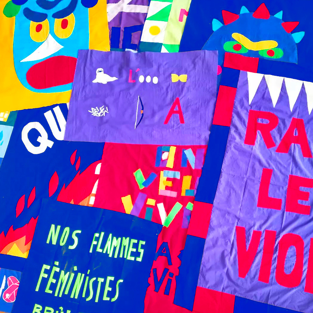 Atelier banderoles féministes - Théâtre de la Croix-Rousse